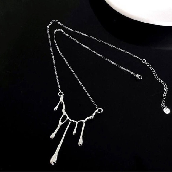 Jewelry | Melting Metal Dripping Droplet Blood Liquid Water Goth Edgy ...
